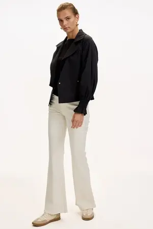 EXQUISE Yareli Shirt Collar Cotton Jacket