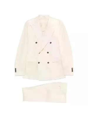 Tagliatore Double-breasted Peak-lapel Suit - Neutrals