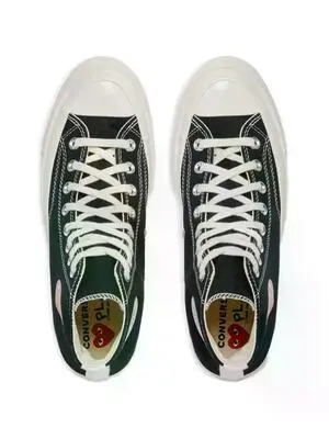 Play Comme Des Garcon Heart-motif High-top Sneakers