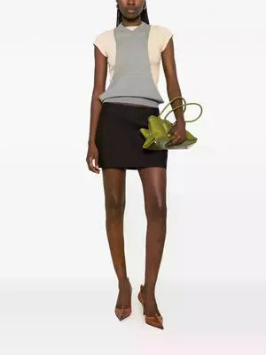 Versace Medusa Hardware Mini Skirt - Brown