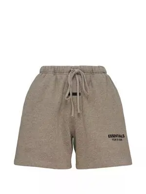 Fear Of God Logo-print Jersey Shorts - Grey