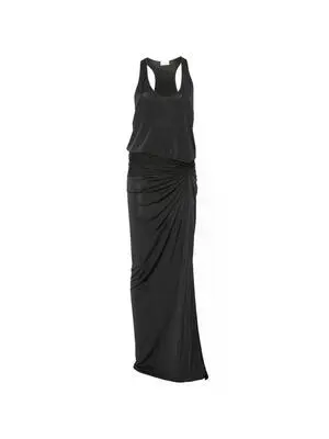 Andamane Juno Knot-detail Maxi Dress - Black
