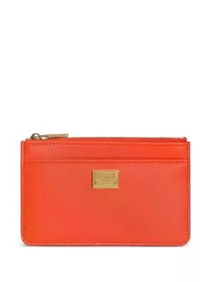 Dolce & Gabbana Calfskin Card Holder - Orange
