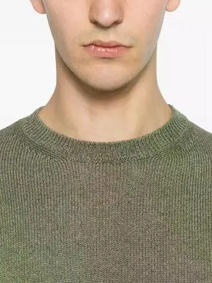 JEORDIE'S Ribbed-knit Crew Neck Sweater