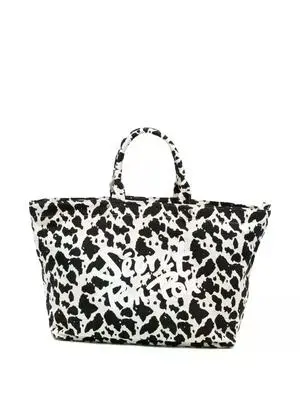 SECRET PON-PON City Cow-print Mesh Tote Bag