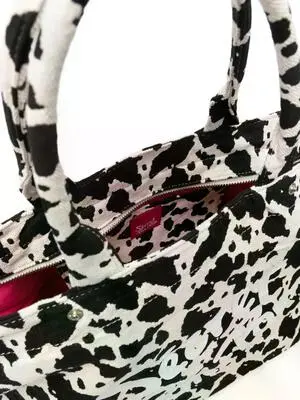 SECRET PON-PON City Cow-print Mesh Tote Bag