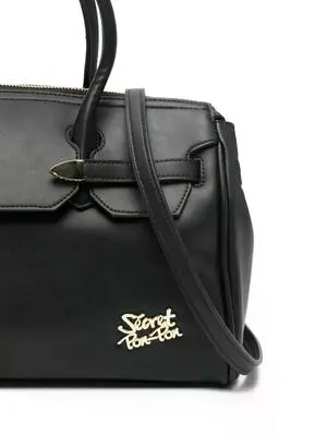 SECRET PON-PON Alexandra Charm-detail Shoulder Bag - Black
