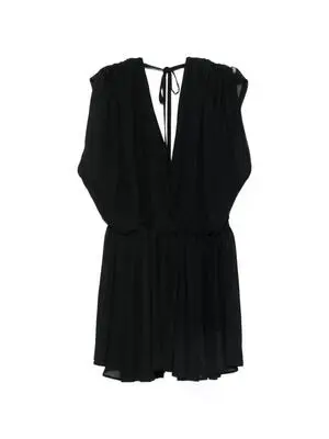 THE M.. Emily Draped V-neck Mini Dress