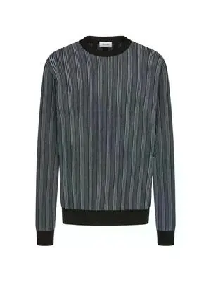 FERRAGAMO Crew Neck Sweater With Gancio Tab Detail