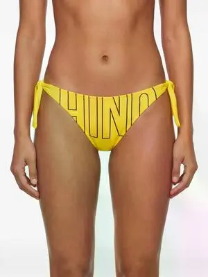 Moschino Lycra Swim Briefs With Ties - Yellow