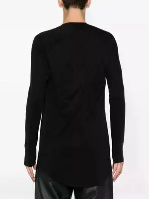 LEON EMANUEL BLANCK Distortion Curved-hem T-shirt
