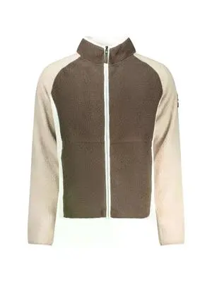NORWAY 1963 Colour-block Fleece-texture Sweater - Neutrals