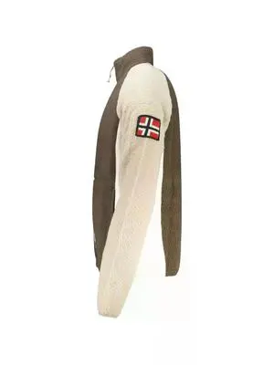 NORWAY 1963 Colour-block Fleece-texture Sweater