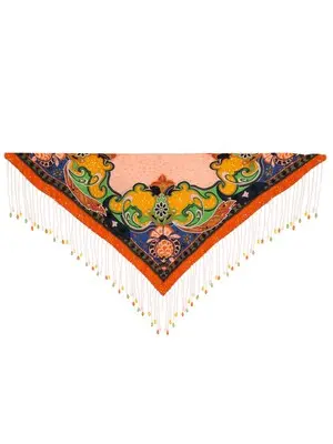 Etro Foulard In Seta Foulard - Multicolour
