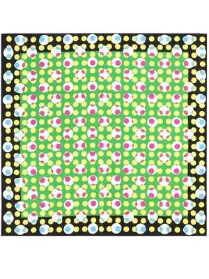 Dries Van Noten Foulard Quadrato In Seta - Multicolour