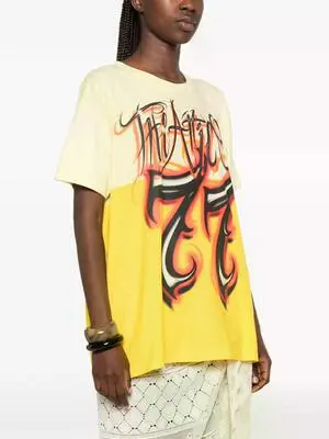 Attico Panelled Logo Print T-shirt