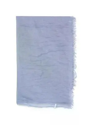 Botto Giuseppe Frayed-edge Scarf - Blue