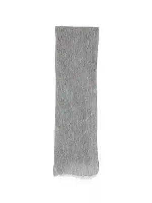 PIN1876 Frayed-edge Scarf - Grey