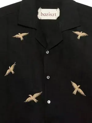 BAZISZT Bird-embroidered Shirt