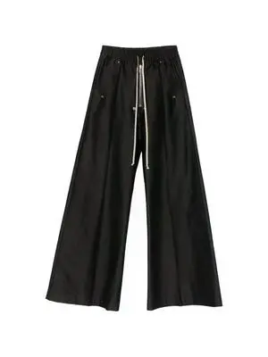 Rick Owens Bela Drawstring Wide-leg Trousers - Black