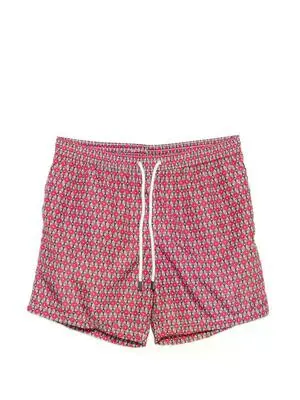BARBA NAPOLI Floral Print Swim Shorts
