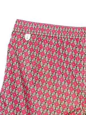 BARBA NAPOLI Floral Print Swim Shorts