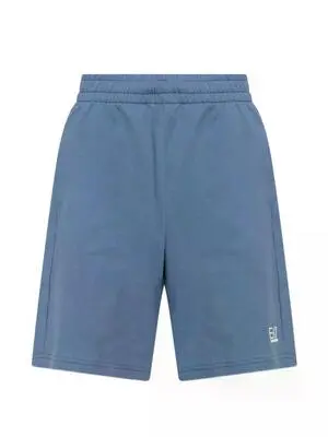 EA7 Logo Print Track Shorts