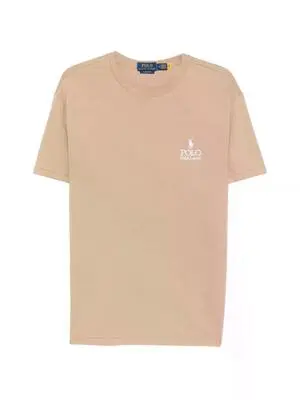 Polo Ralph Lauren Logo-embroidered T-shirt - Neutrals