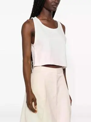 SPORTY & RICH Sleeveless Cropped Tank Top
