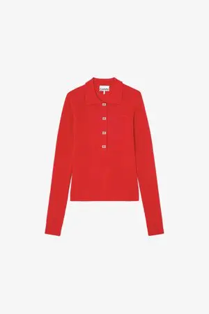 Ganni Classic Collar Shirts For Women