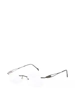 STEPPER EYEWEAR Crystal-embellished Rimless Eyeglasses