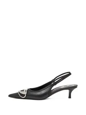 DIESEL® Venus Leather Slingback Pumps - Black