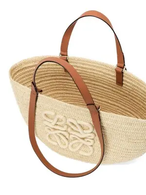 Loewe Raffia Medium Tote - Beige