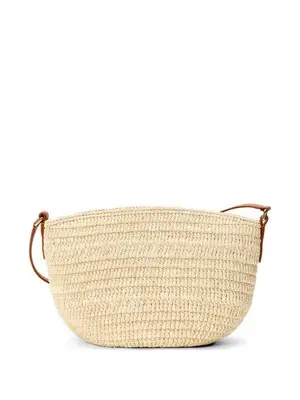 Loewe Eclipse Raffia Pouch