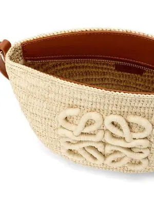 Loewe Eclipse Raffia Pouch