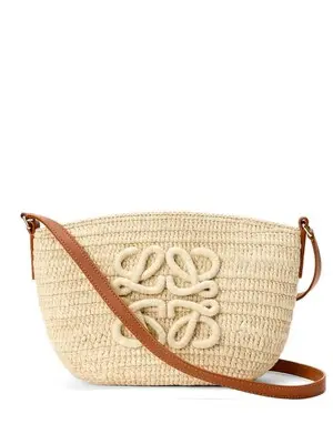 Loewe Eclipse Raffia Pouch