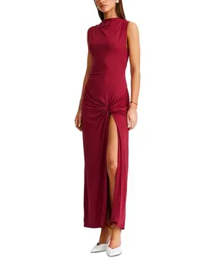SNDYS. Anura Twist Front Maxi Dress
