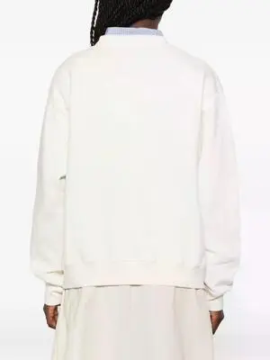 SPORTY & RICH Cotton Logo Print Sweater