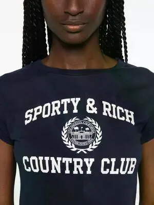 SPORTY & RICH Logo-print T-shirt