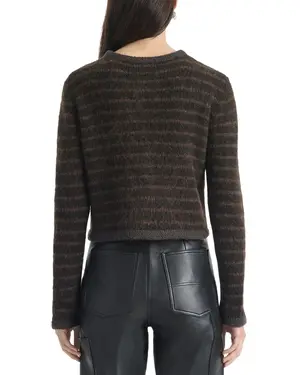 Altuzarra Mack Jacket Striped Alpaca Blend - Fudge