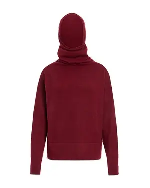 Altuzarra Lester Cashmere Hooded Sweater - Grenache