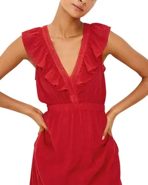 Rails Beaux Ruffle Neck Maxi Dress