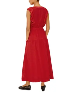 Rails Beaux Ruffle Neck Maxi Dress