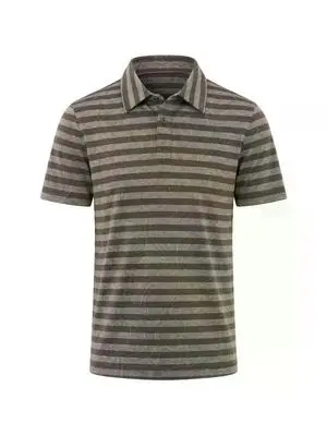Byblos Floral-pattern Stripe-print Polo Shirt