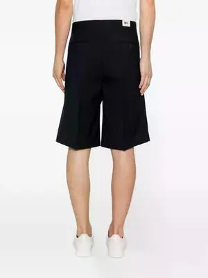 BRIGLIA 1949 Navy Pleated Button Shorts