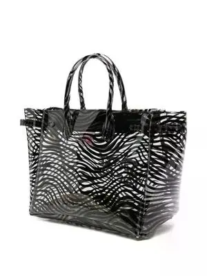 SECRET PON-PON Brigitte Zebra-print Tote Bag