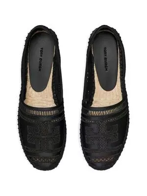 Tory Burch Open Weave Espadrilles - Black