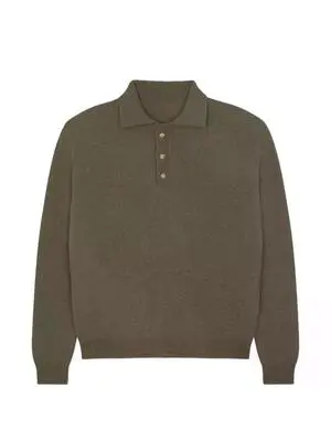 LINNEA LUND Taupe Polo Neck Sweater