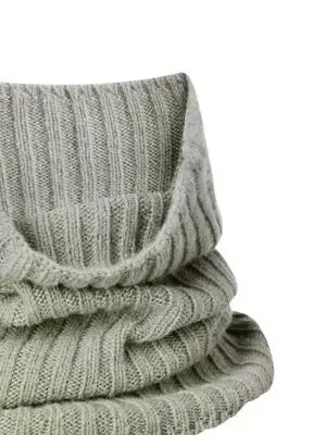 LINNEA LUND Ribbed Tubular Neck Warmer - Grey