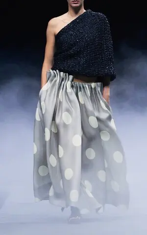 Khaite Riley Gathered Silk Gazar Maxi Skirt - Print